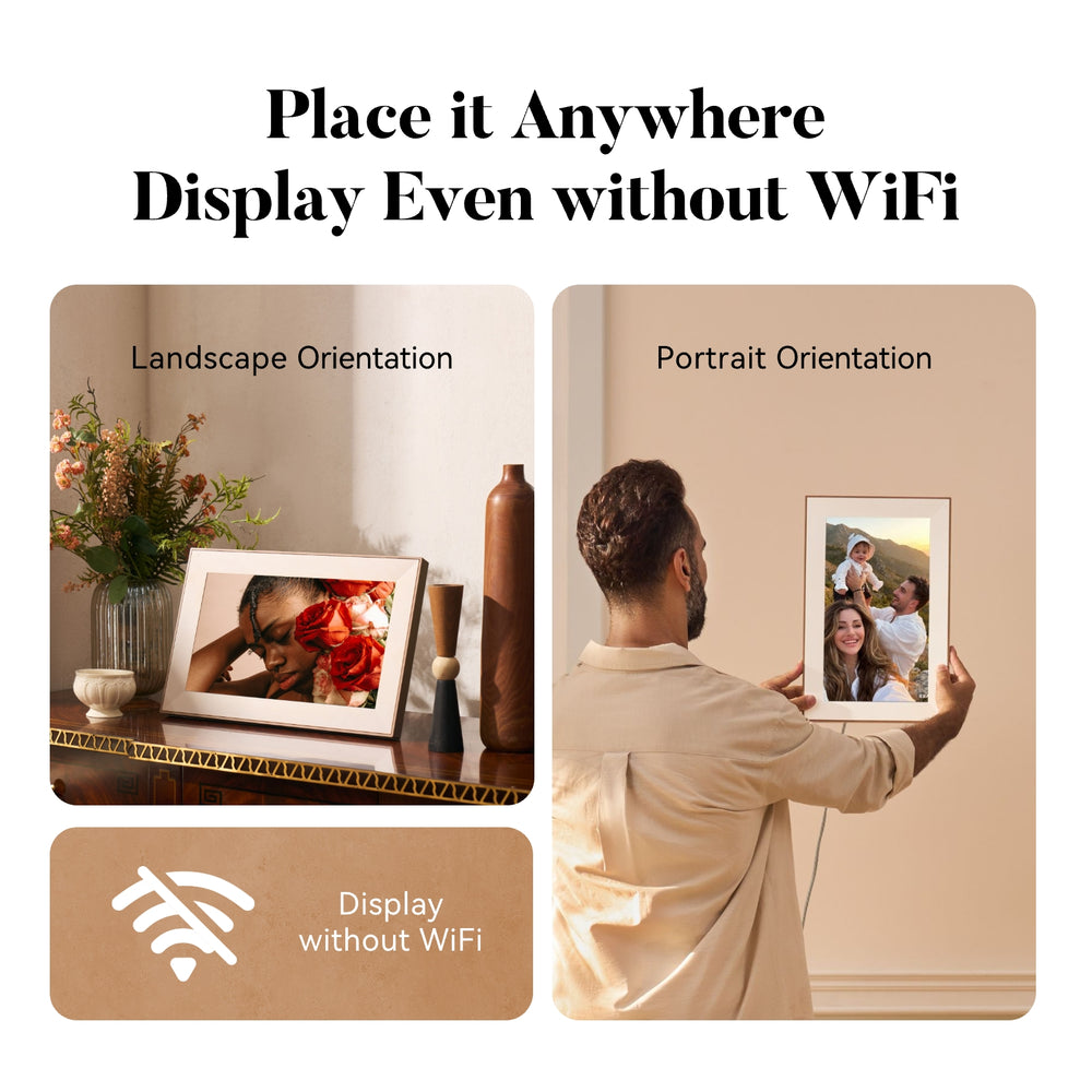 Pexar Starlight 15.6" – Large Gallery Lighting Digital Picture Frame