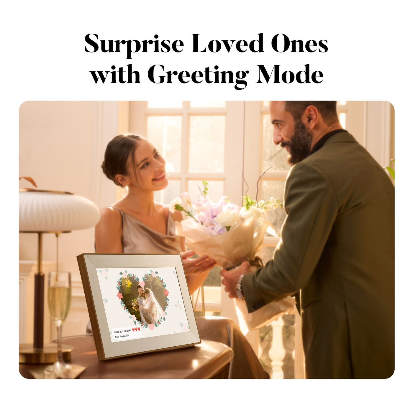 Pexar Starlight 15.6" – Large Gallery Lighting Digital Picture Frame